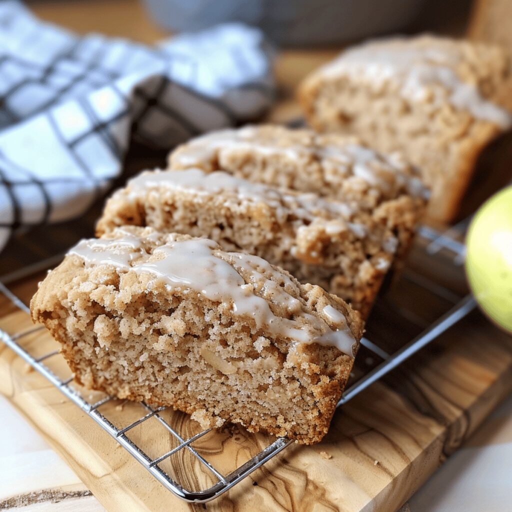 The Best Glazed Apple Cinnamon Oatmeal Bread Recipe Ever Made - Online ...