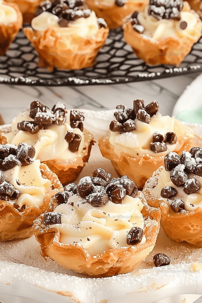 Sweet Mini Cannoli Cups Recipe: Tiny Bites of Italian Bliss - Online ...