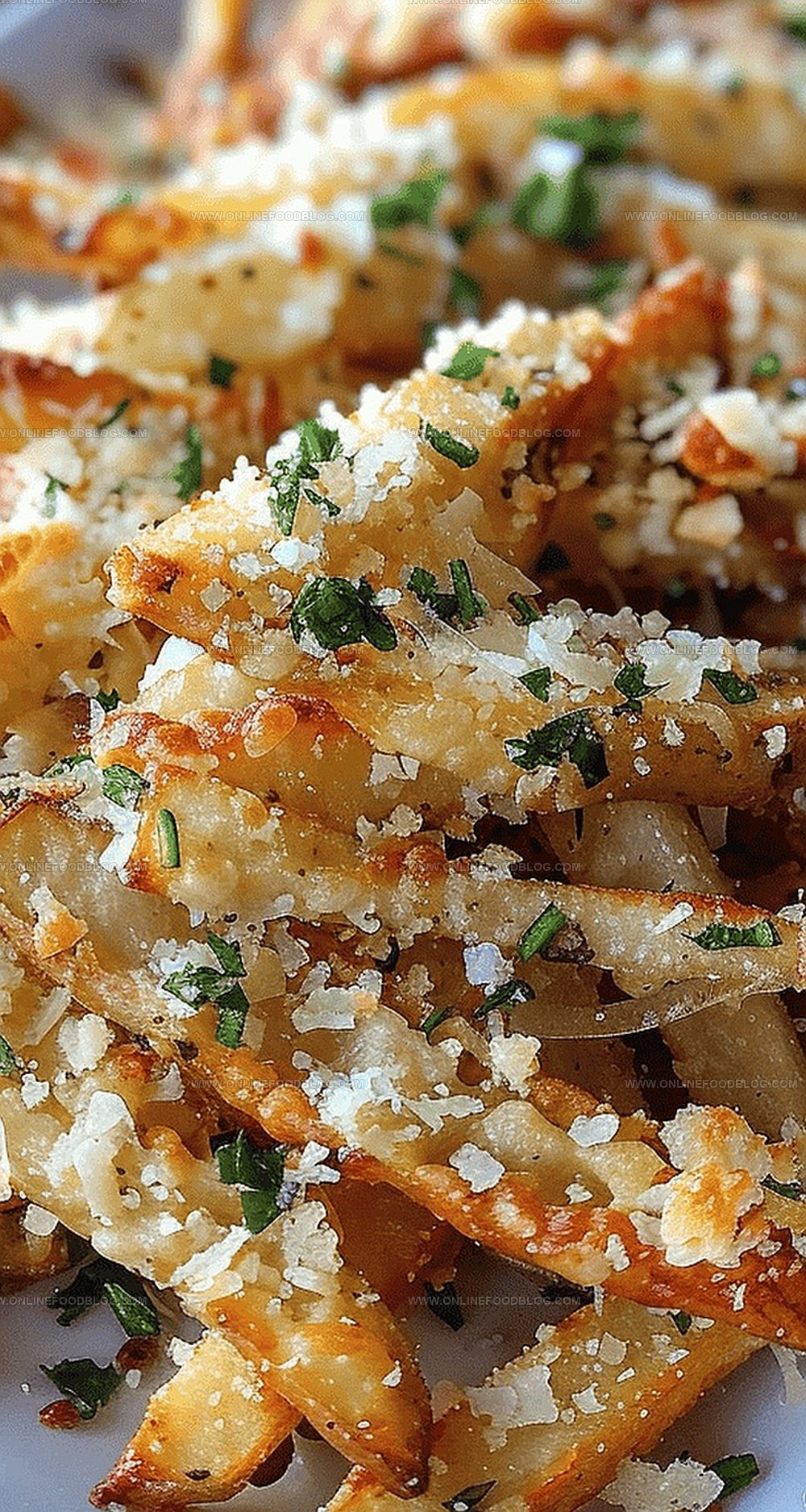Zesty Parmesan Garlic Fries Recipe: Crispy Oven Magic - Online Food Blog