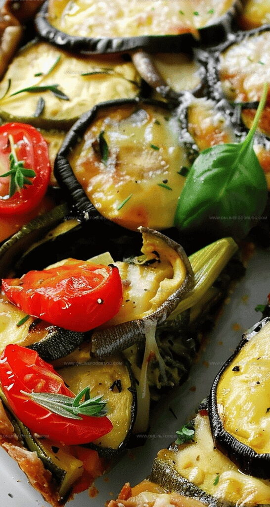 Rustic Garden Harvest Roasted Vegetable Tart Recipe - Online Food Blog