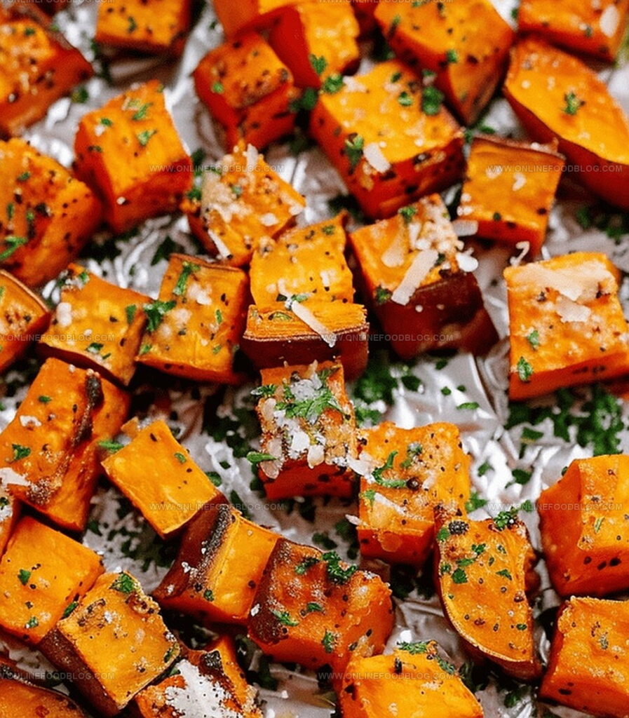 Crispy Parmesan Sweet Potato Cubes: A Zesty Family Recipe - Online Food ...