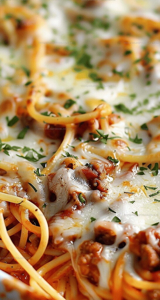 Easy Baked Cream Cheese Spaghetti Delight Recipe For Dinner Joy ...