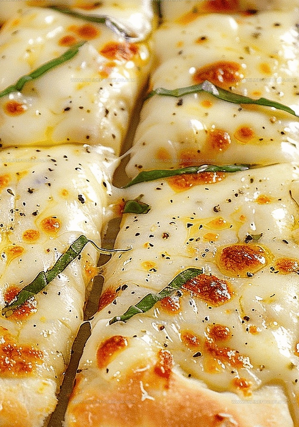 Heavenly White Garlic Pizza Recipe for Snowy Cheese Lovers - Online ...