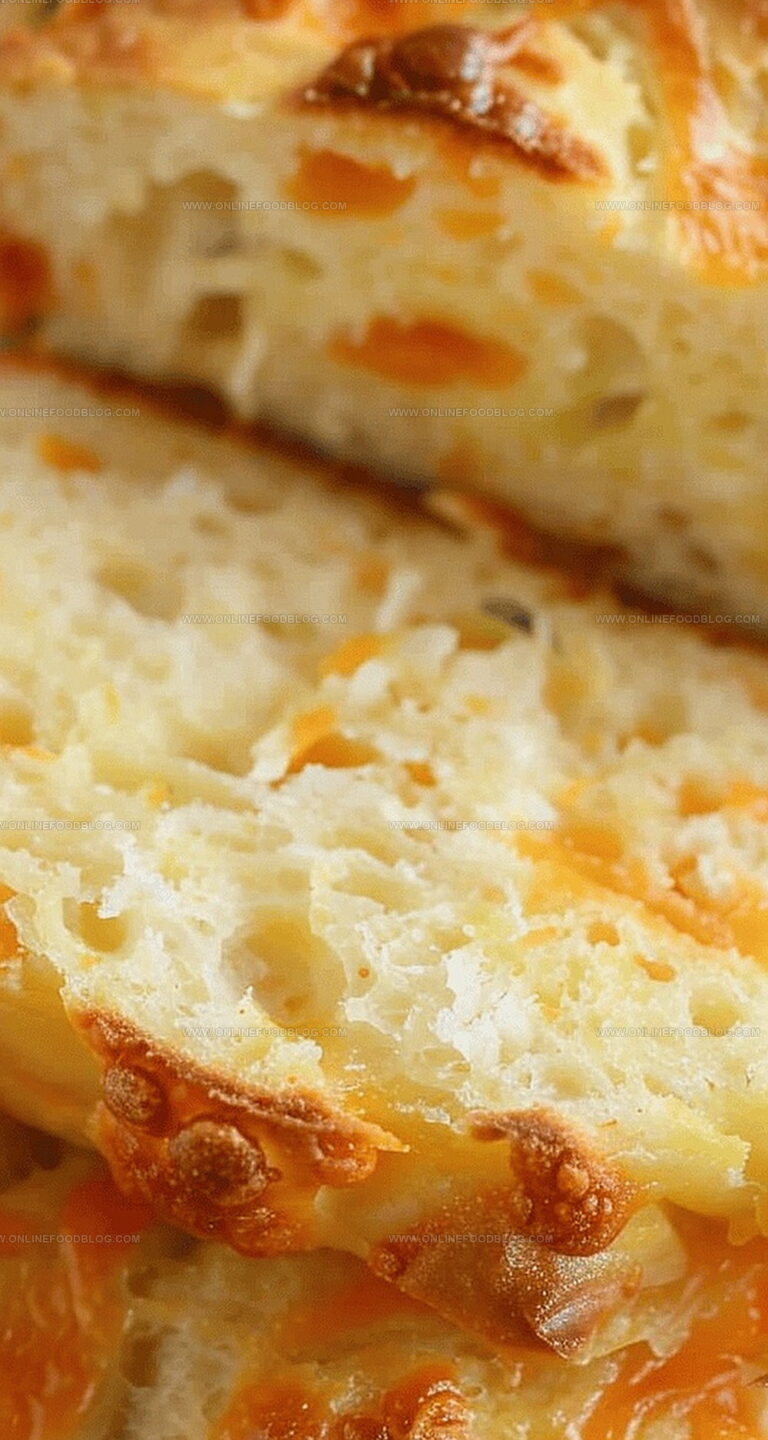 Tangy Homemade Cheese Bread (Quick Bread) Recipe - Online Food Blog
