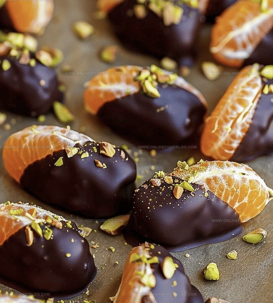 Crispy Chocolate Dipped Mandarin Slices Recipe: Sweet Magic - Online ...