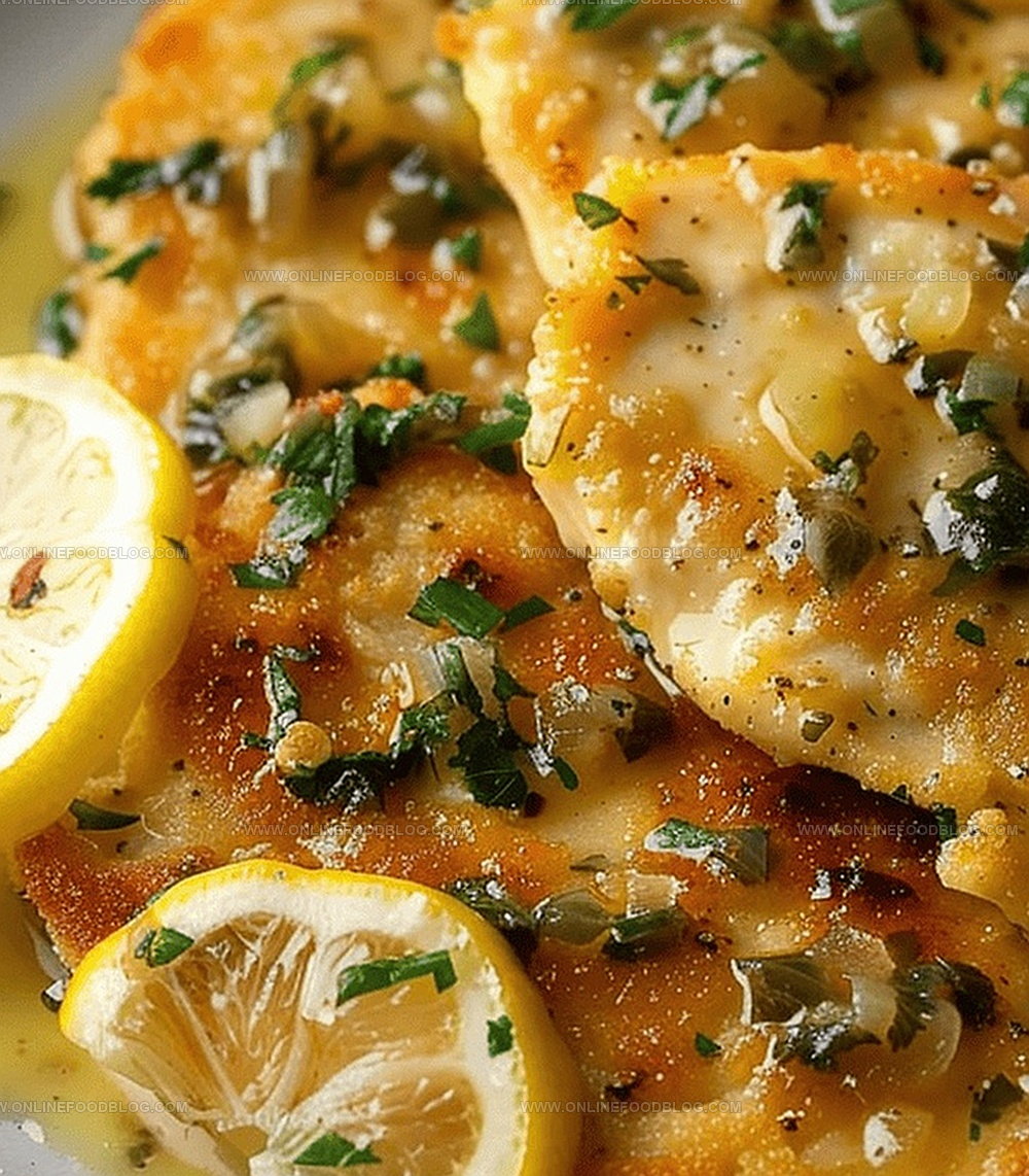 Mouthwatering Lemon Garlic Chicken Piccata Recipe - Online Food Blog